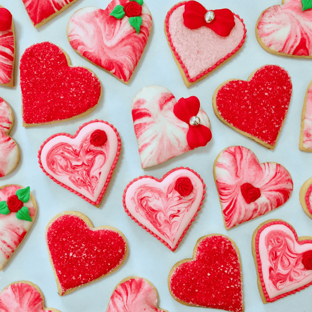 20+ Decorated Valentine's Day Cookie Designs