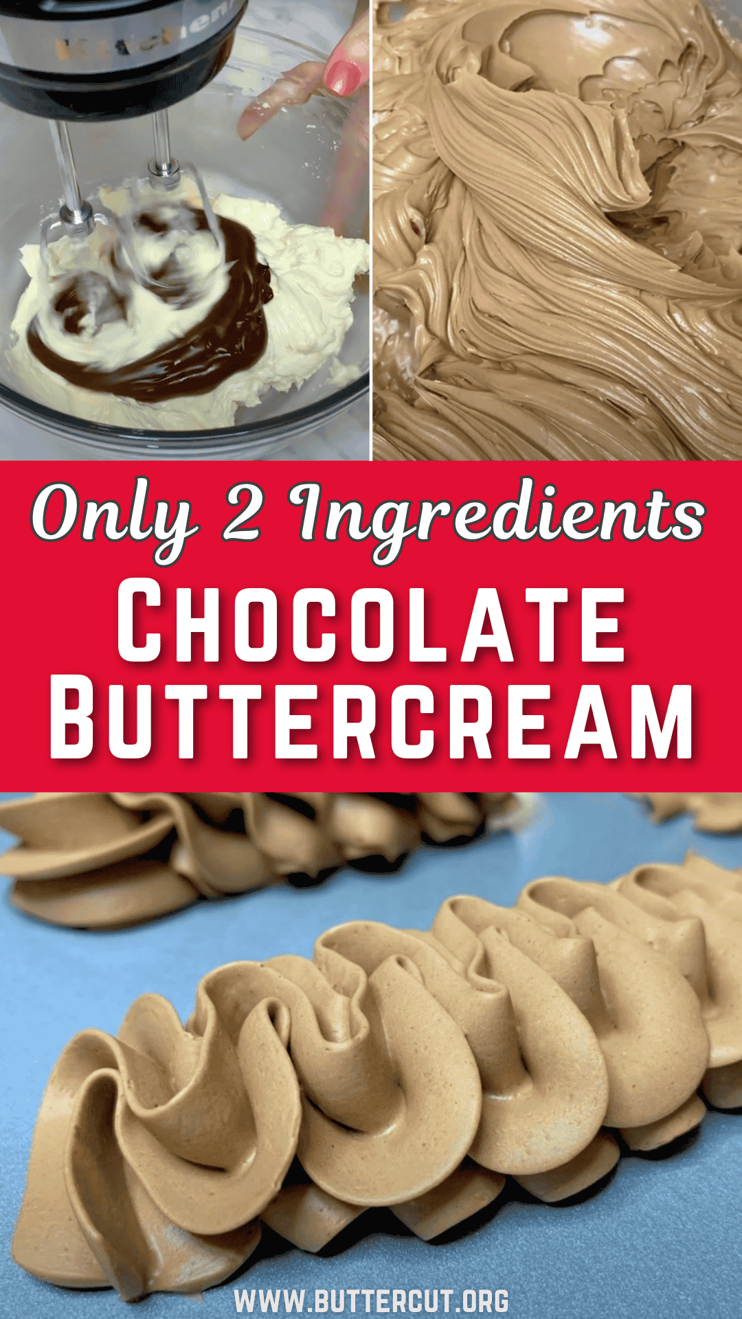 2-Ingredients Chocolate Buttercream