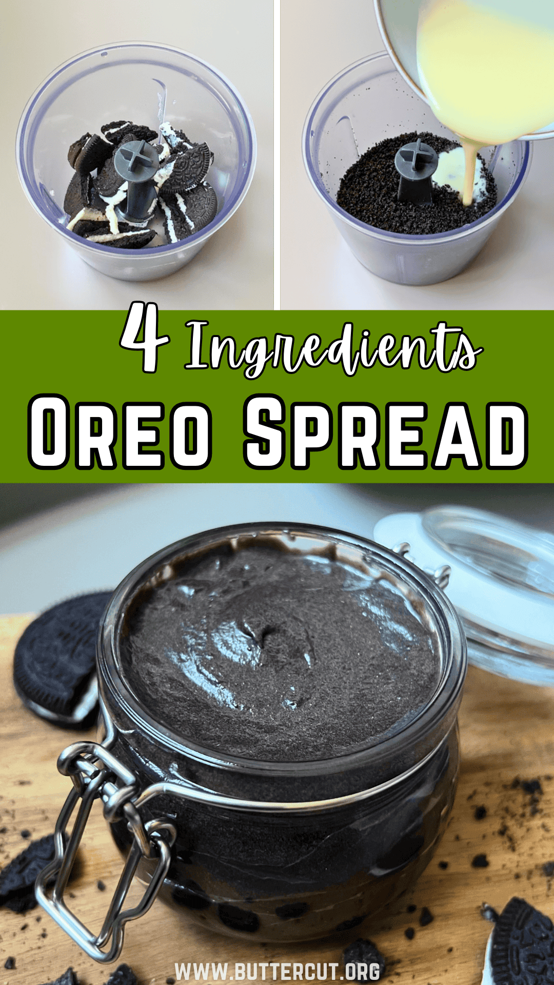 Oreo Spread Recipe - 4 Ingredients 10 Minutes!