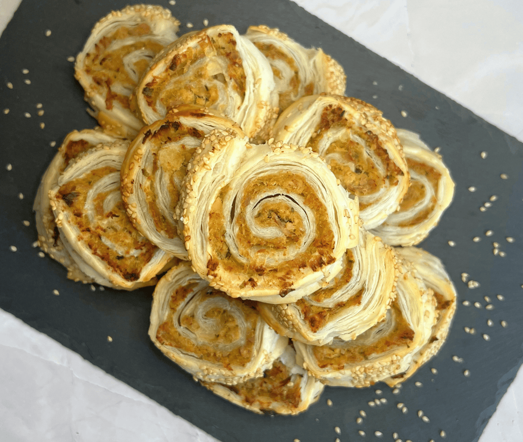 Tuna Puff Pastry Rolls - Easy Puff Pastry Appetizers