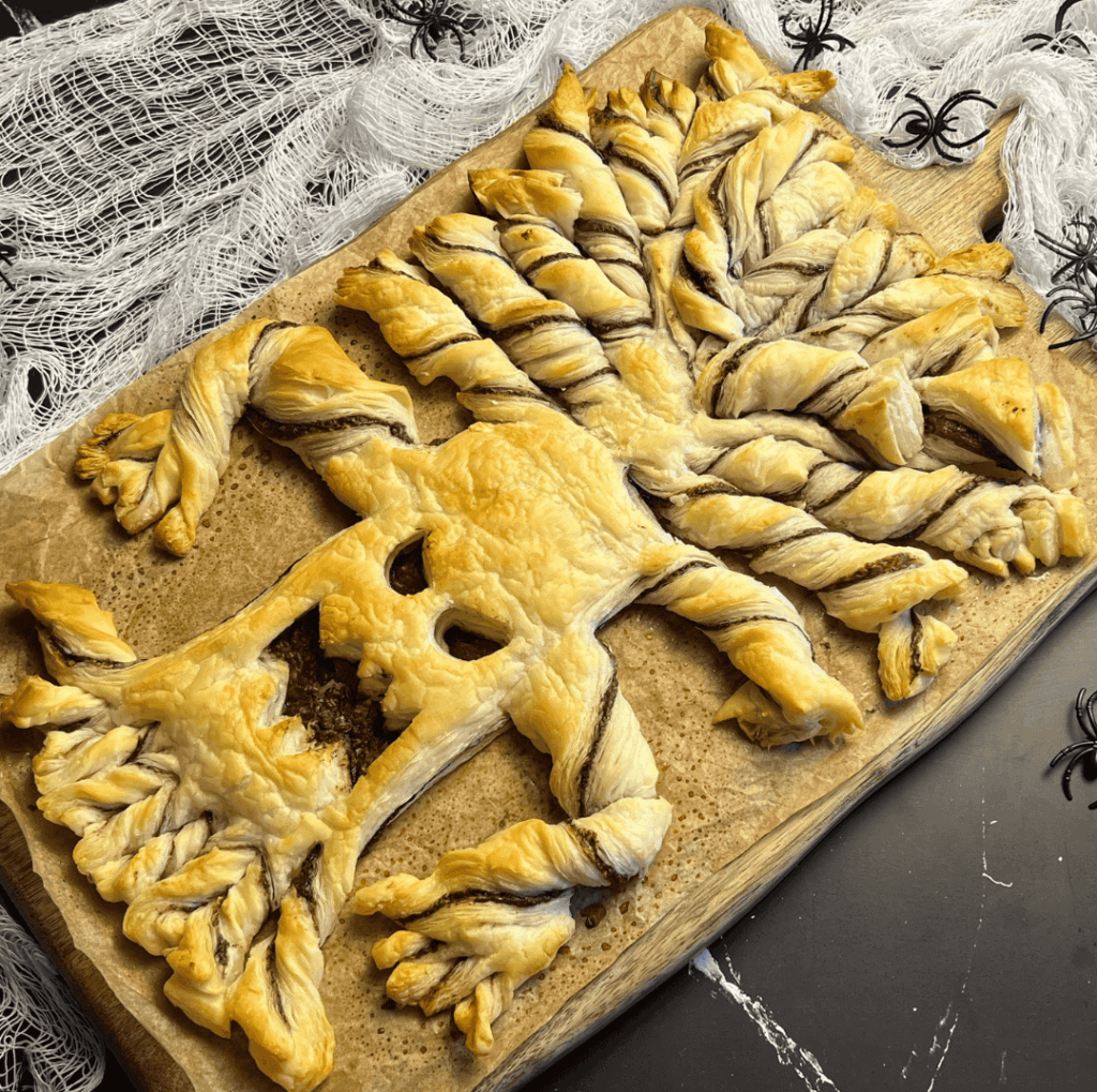 Halloween Puff Pastry Tree Recipe - 2 Ingredients!