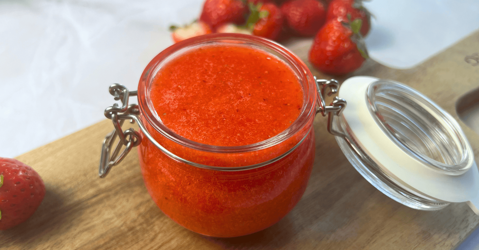 Fresh Strawberry Puree - 3 Ingredients!